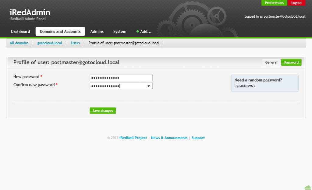 개인용 클라우드 – 2. 메일 서버 구성 – GotoCloud